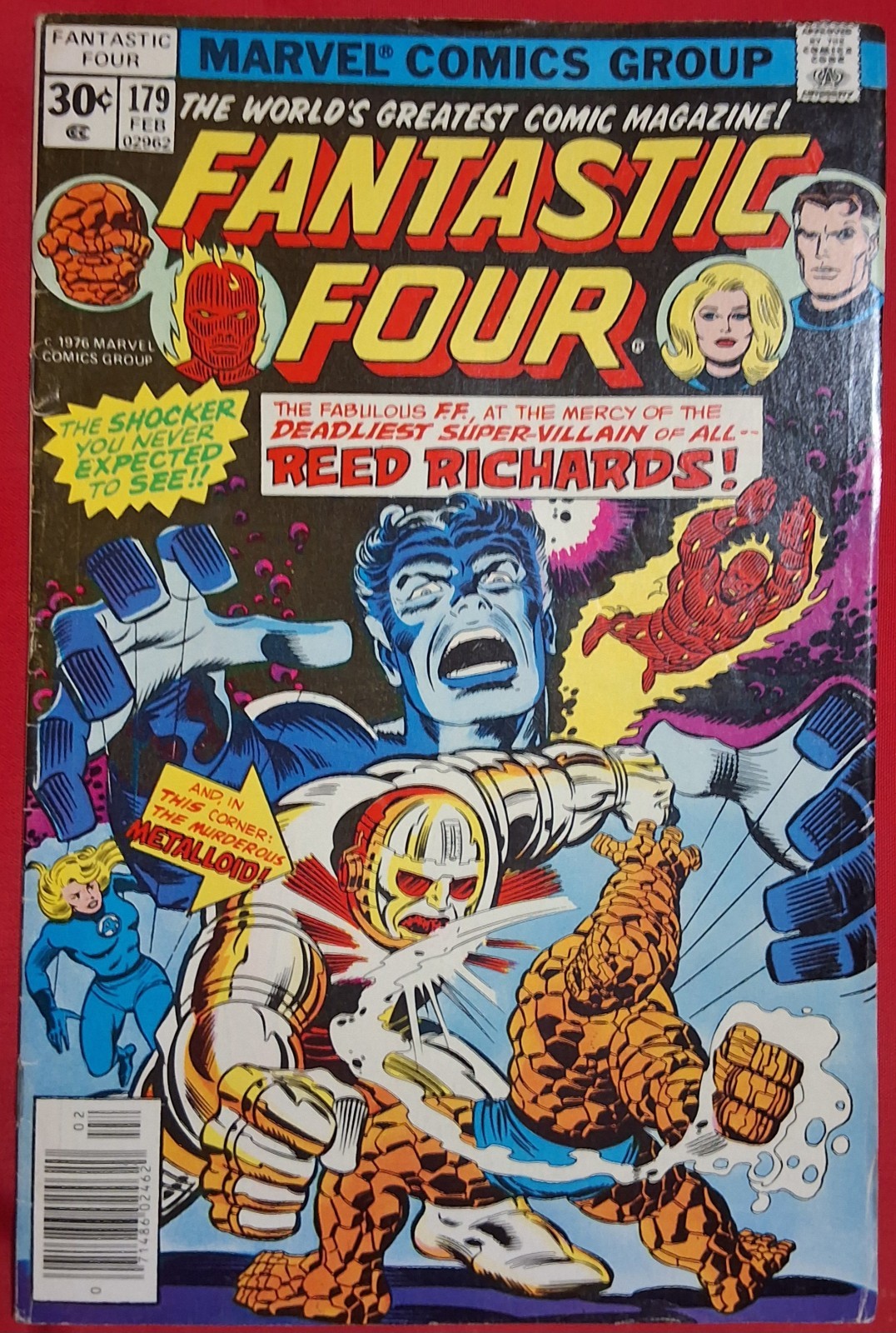 Marvel Comics Fantastic Four Vol. 1 #179 Reed Richards--Super Villain ...