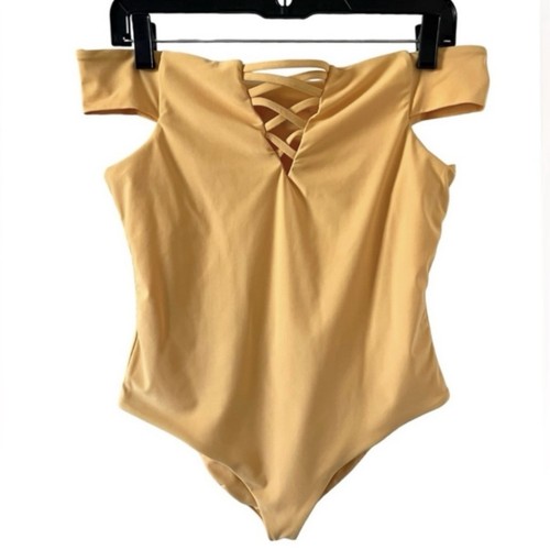 Frankie's Bikinis Brooklyn One Piece Swimsuit Mango Butter Yellow Off ...