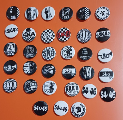SKINHEAD Ska Mod Scooterist Badge Set of 33 | eBay UK