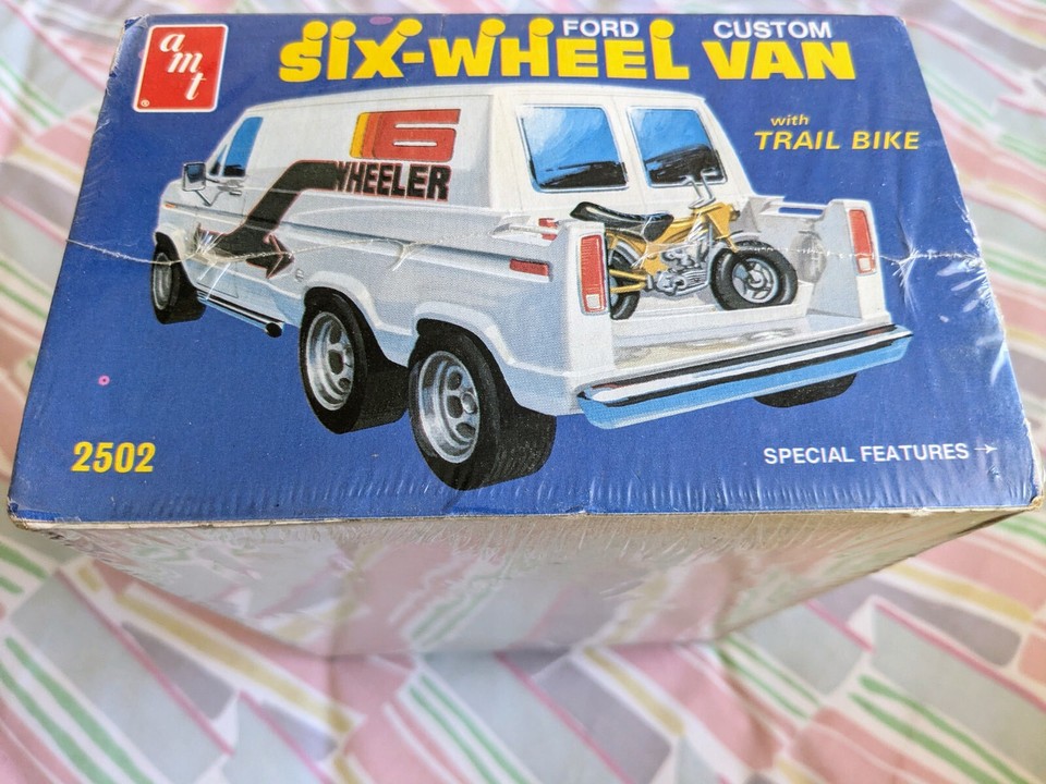 *RARE! **FACTORY-SEALED *ORIGINAL VINTAGE AMT FORD CUSTOM 6-WHEEL VAN ...