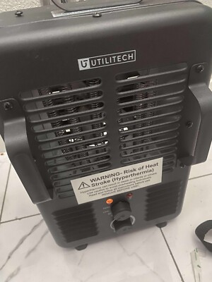 Utilitech Milkhouse Utility Fan Heater 1500W with Adjustable Thermostat ...