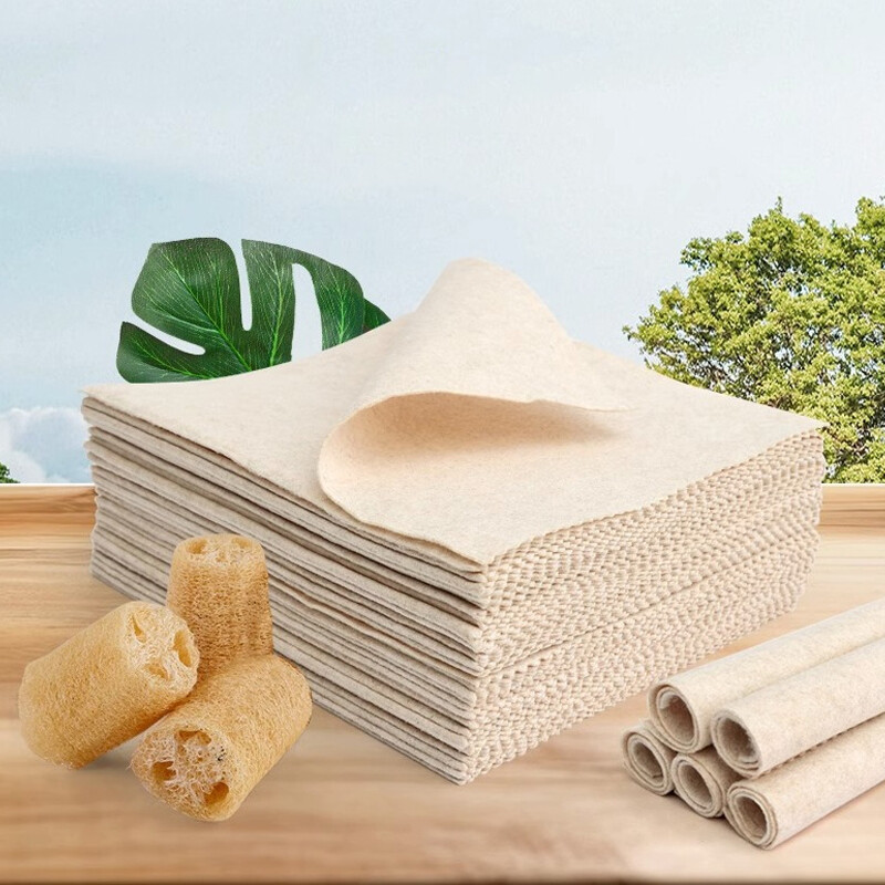 Non-Stick Oil Cleaning Rag Loofah Rag Dishcloth Kitchen Hand Towel Easy ...