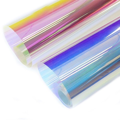 Holographi Iridescent Window Film Adhesive Chameleon Vinyl For Home ...