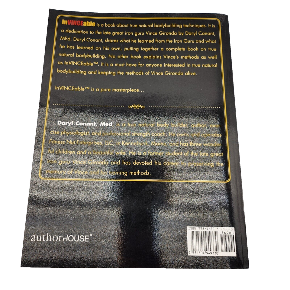 InVINCEable The Methods Of Vince Gironda by Daryl Conant, M.Ed. | eBay