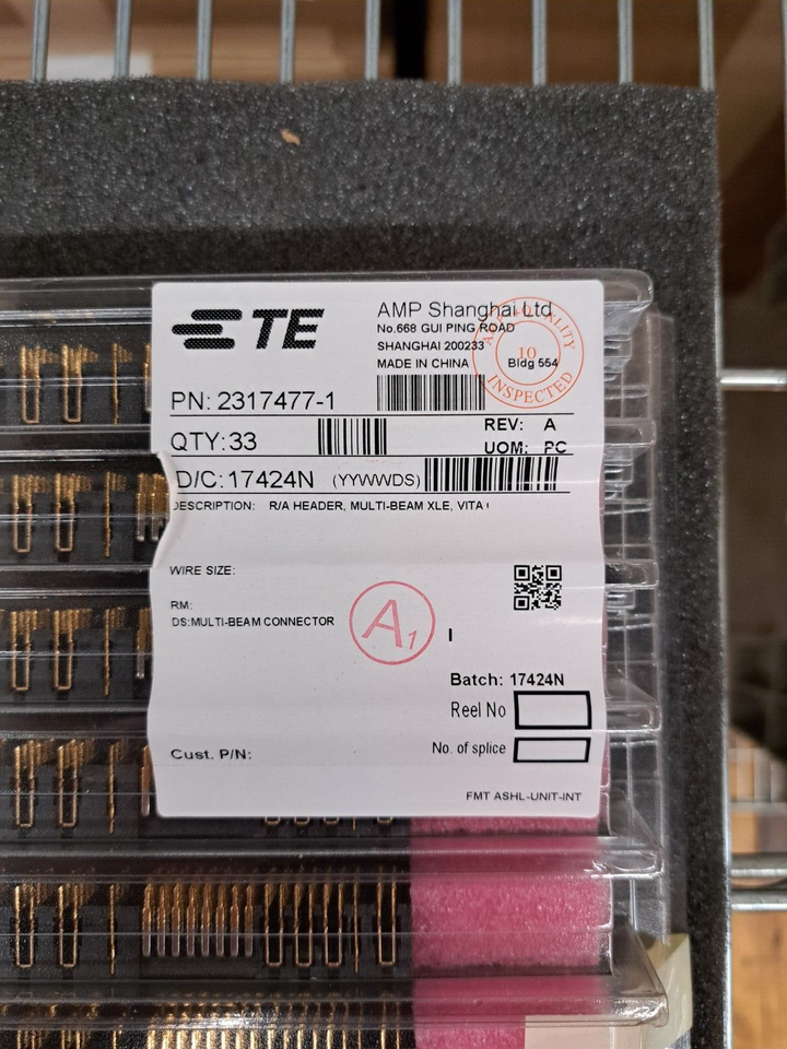 1 Piece AMP/Tyco, 2317477-1 Heavy Duty Pwr Connectors R/A HEADER, MULTI ...