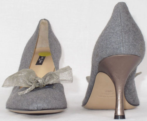 NEW Jet-Set Paris Womens Gray Fabric Heels Shoes Sz. EU 40.5 US 8.5 | eBay