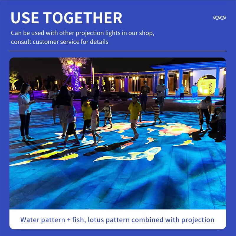 40W-600W Waterproof Outdoor Water Wave Ripple Ocean Effect GOBO Light ...