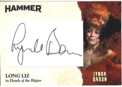 Hammer Platinum Series 4 Cut Autograph Card SDLB1 Lynda Baron as Long ...