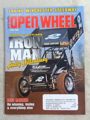 Open Wheel Car Magazine Apr 2000 Vol 20 No 4 Racing Andy Hillenburg ...