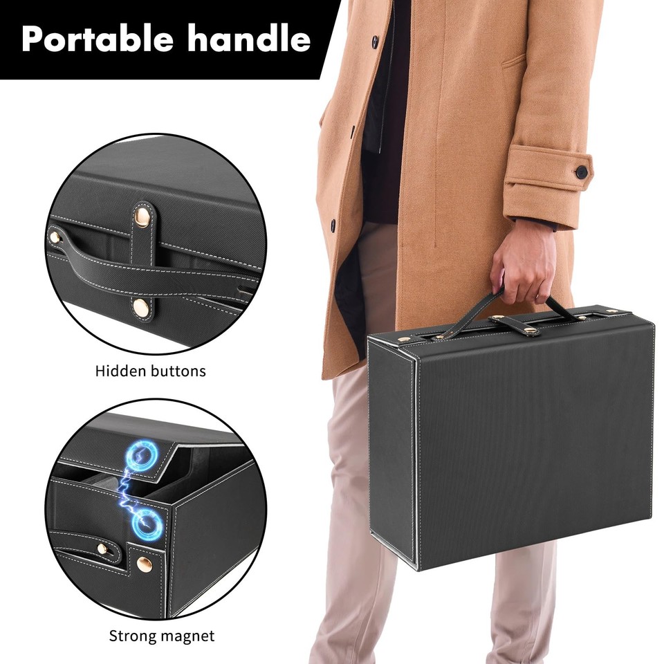 Foldable Card Holders for Playing Cards, Trading Card Storage Box with ...