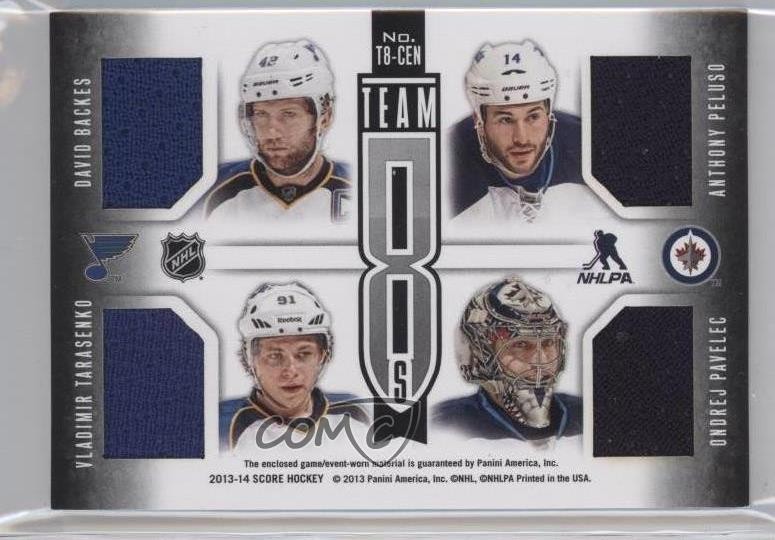 2013 Score Team 8s Jerseys David Backes Patrick Kane Sharp Zach Parise ...