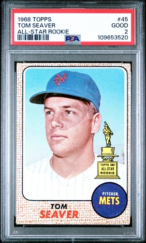 1968 TOPPS ALL-STAR RC #45 TOM SEAVER ROOKIE RC PSA 2 | eBay