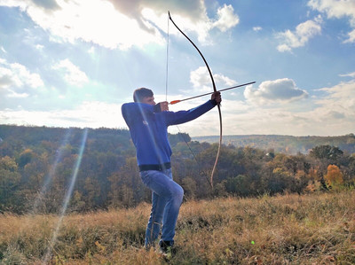 Traditional Wooden Longbow, 71" Ash+Bamboo Bow, Medieval Archery ...
