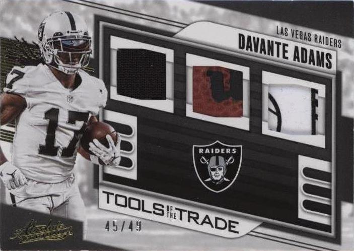 2023 Panini Absolute - Tools of the Trade Triple Davante Adams #TOTT-DA Prime /49 (MEM) online ...