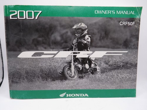 NOS Honda CRF50F CRF 50F 2007 Genuine Factory Owner's Manual 31GEL670 ...