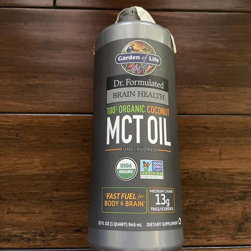Dr. Formulated Brain Health, 100% Organic Coconut MCT Oil, Unflavored ...