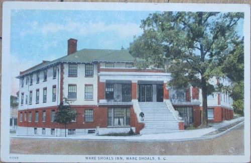 Ware Shoals, SC 1920s Postcard: Ware Shoals Inn - South Carolina | eBay