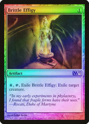 Brittle Effigy FOIL Magic 2011 / M11 PLD Artifact Rare MAGIC CARD ...