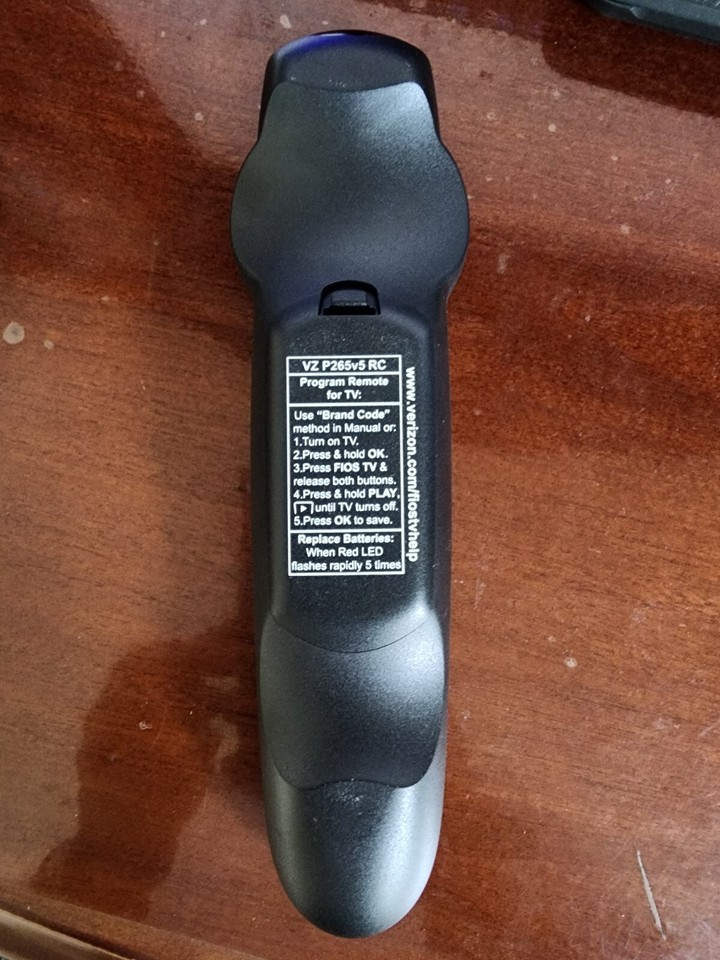 Verizon FiOS VZ P265v5 RC Replacement TV Remote Control | eBay