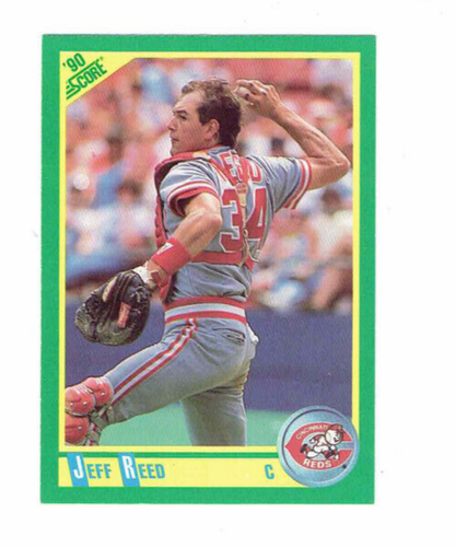 Jeff Reed Cincinnati Reds #34 Catcher #147 Score 1990 Baseball Card | eBay