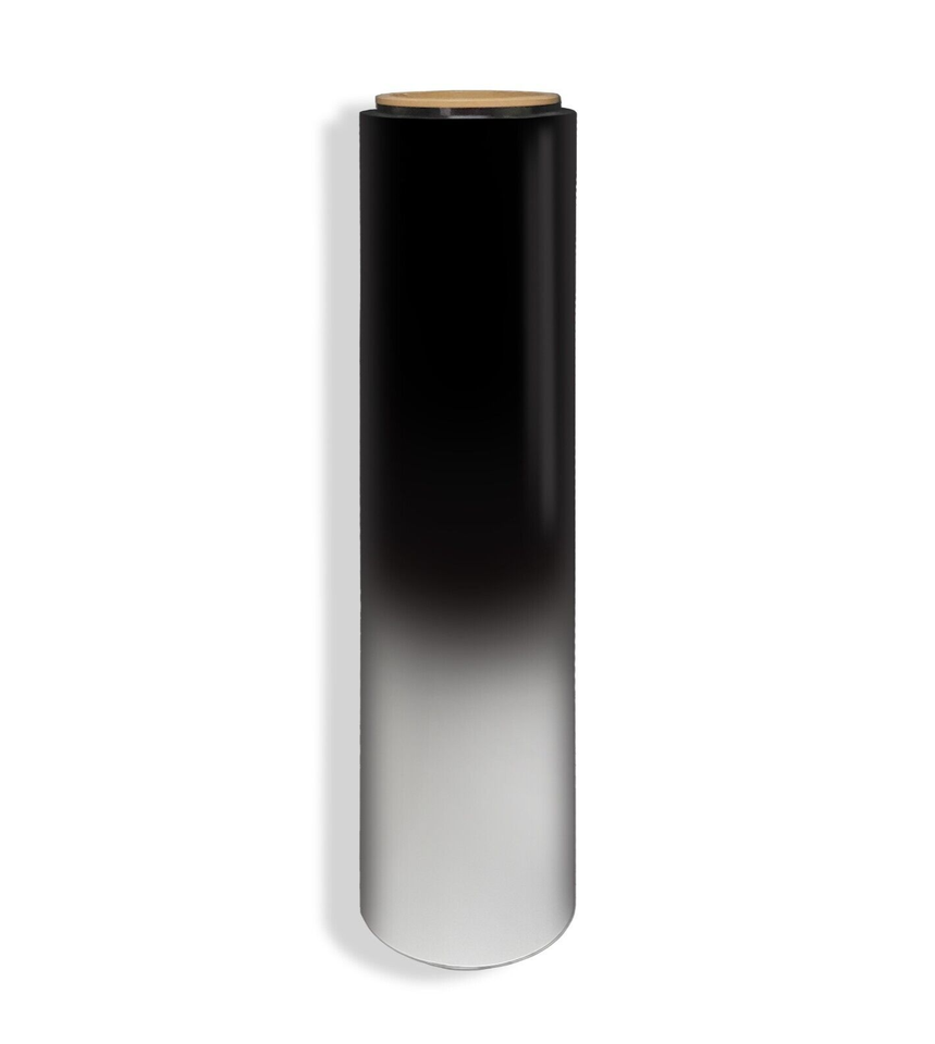 20 inch x 100 Feet Reflective Window Tint Film Chrome Fade to Black 15%