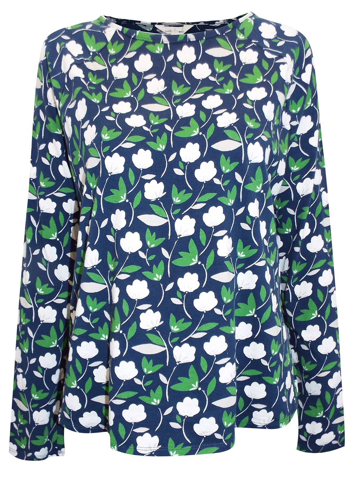 EX Seasalt Womens Navy Floral Cotton Setting Sun Pyjamas Sizes 8-22 ...