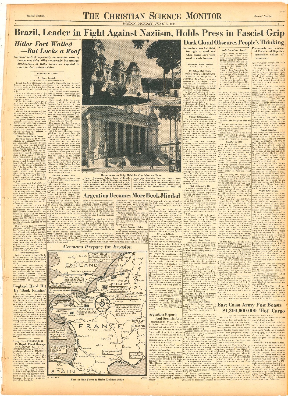 D-DAY Overlord .Rome Captured By Fifth Army . Hitler Propaganda . June ...