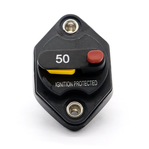 Circuit Breaker Fuse Inverter Manual Reset Button Auto 12V-32V DC 50 ...