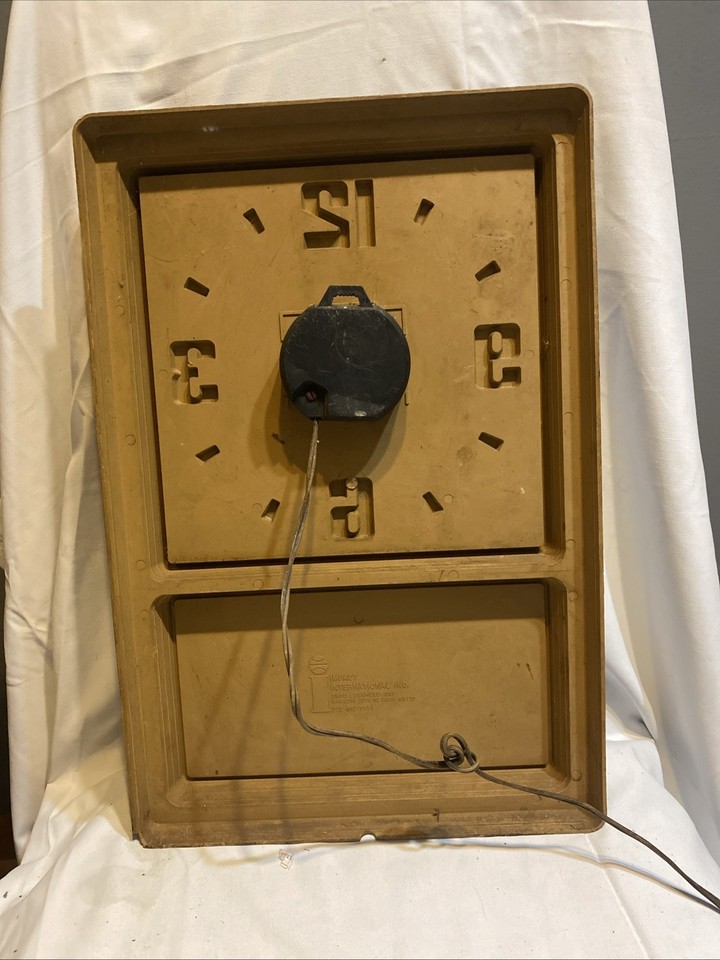 Coca Cola Electric Wall Clock Analog 1982 Works | eBay
