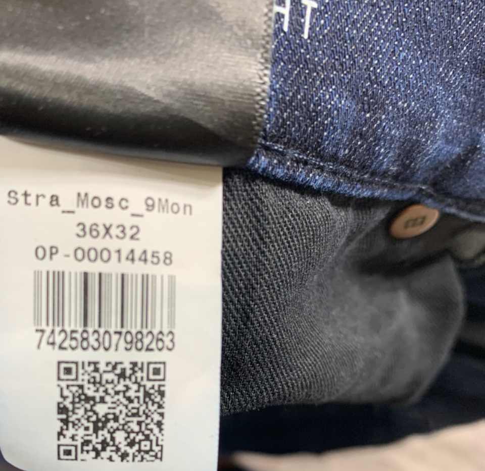 Mott & Bow Jeans Mens 36x31 Blue Straight Mosco Comfort Stretch Ultra ...