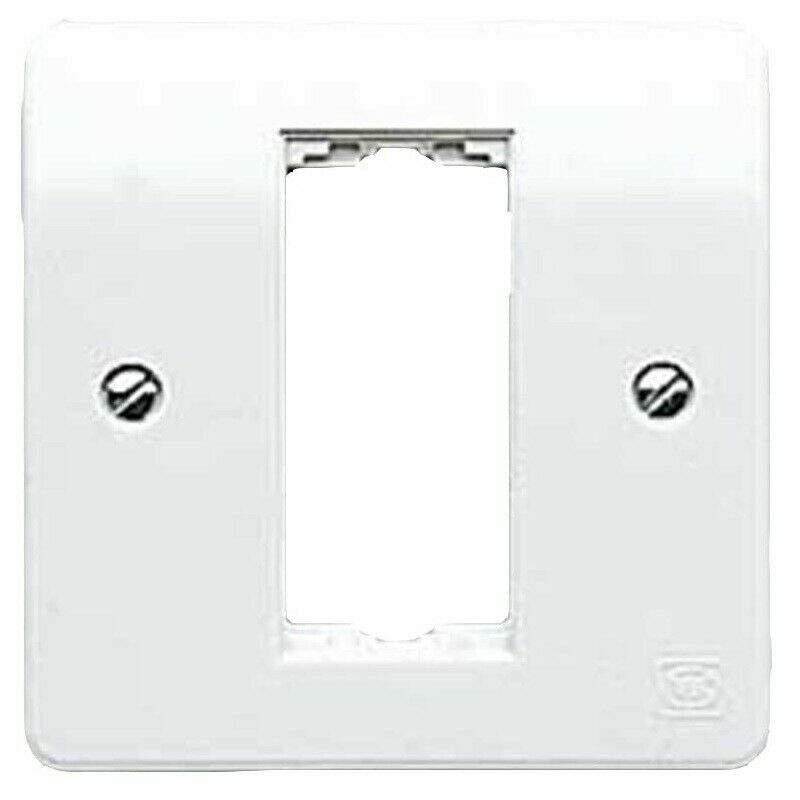 MK Logic Plus K191 Whi 1G Data Socket Frontplace 1 Module - White | eBay UK