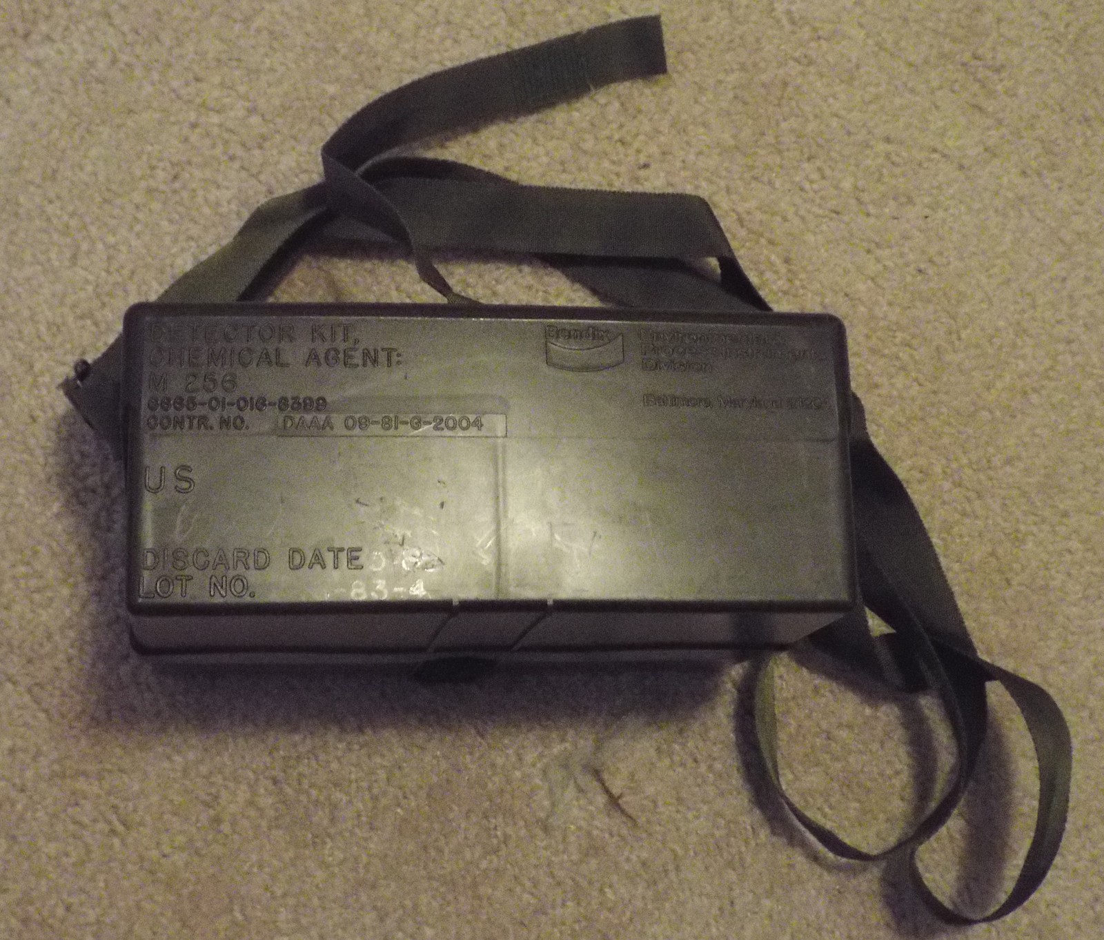 US Army USMC Issue OD Green Small Hard Case Carrying/Storage Container ...