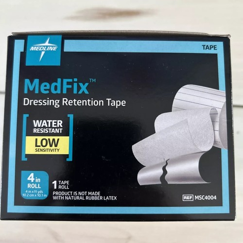 Medline Medfix Retention Dressing Tape, Water Resistant Wound 4in x 11 ...