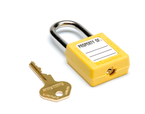 Master Lock 410Ylw Zenex Lockout Padlock,Kd,Yellow,1-3/4"H | eBay