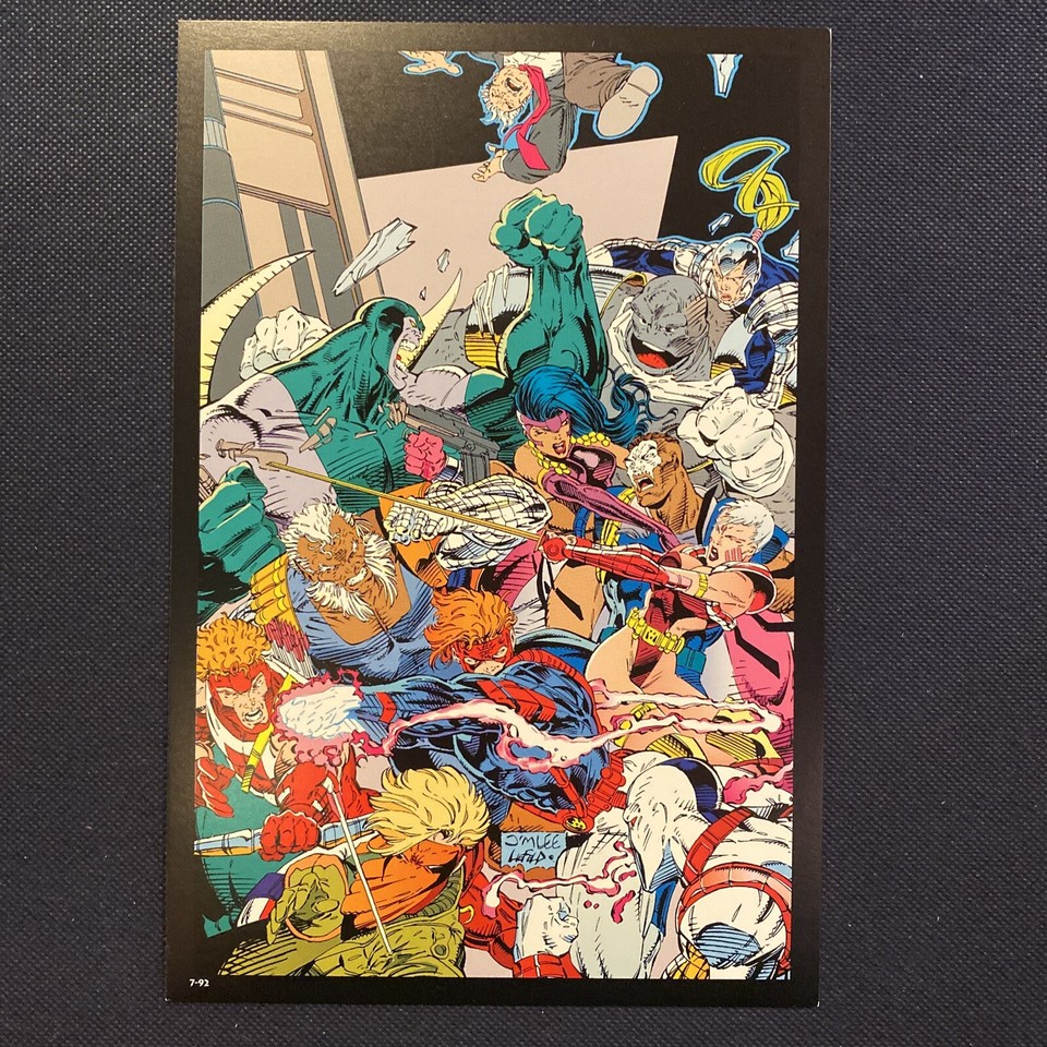 1992 WILDC.A.T.S ART PORTFOLIO #/5000 Jim Lee Signed on Cover #1 RARE ...