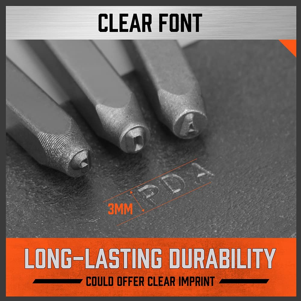 37 Pcs Number and Letter Stamp Set 1/8 (3Mm) Punch Perfect for ...