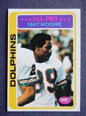 Nat Moore #440 Topps 1978 Football Card (Miami Dolphins) VG | eBay