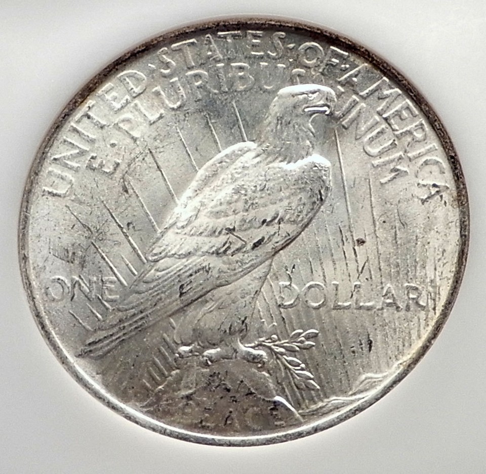 1923 US Silver PEACE DOLLAR Large United States Coin LIBERTY & EAGLE ...
