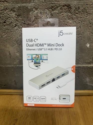 j5create JCD381 USB-C Dual HDMI Mini Dock - "BRAND NEW" 847626002335 | eBay