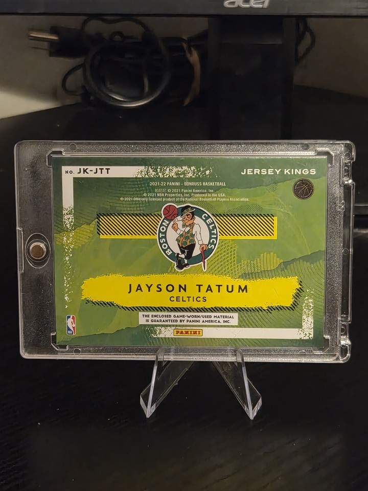 Jayson TATUM Celtics 2021-2022 Panini Donruss Jersey Kings Patch/Relic ...