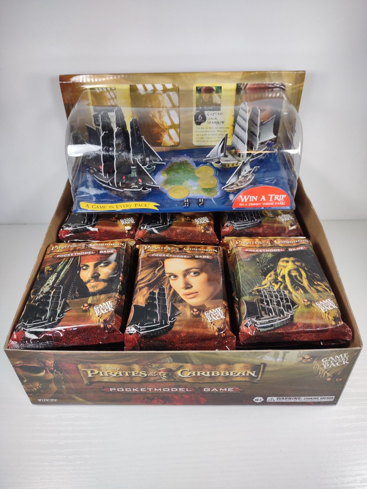 3x Booster Packs WizKids Pirates of the Caribbean PocketModel Game CSG ...