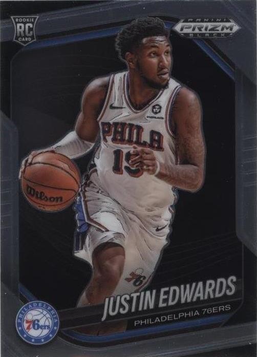2024-25 Panini Prizm Black - Justin Edwards, Justin Edwards #215 (RC ...