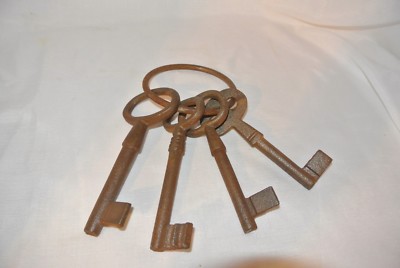 4 Antique KEYS For DOOR LOCKS - Old Vintage Lot | eBay