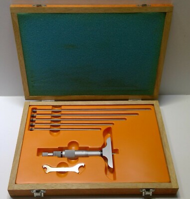 Fowler 0 - 6" Depth Micrometer with 2.5" Base 52-225-020 | eBay