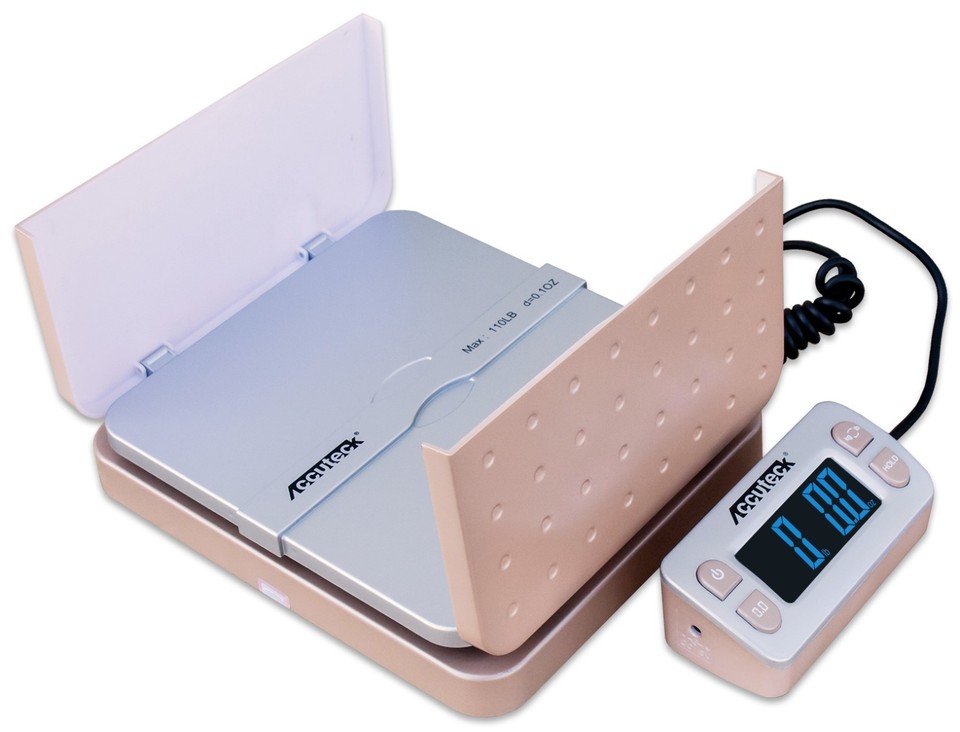 Accuteck ShipPro W-8580 110lbs x 0.1 oz Gold Digital shipping postal ...
