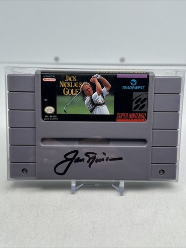 JACK NICKLAUS SIGNED AUTOGRAPHED Super NINTENDO VIDEO GAME BECKETT LOA ...