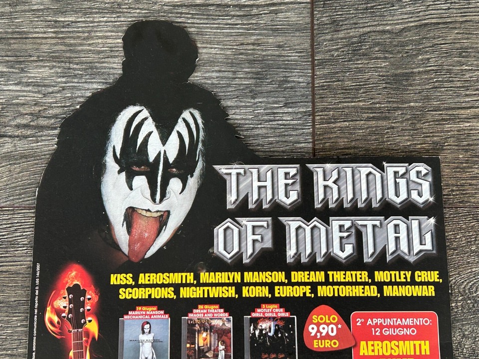 KISS CD Dynasty Remaster SEALED Italy Promo Store Display Gene Simmons ...