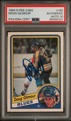 Doug Gilmour RC 1984 O-Pee-Chee Auto #185 PSA 10 Gem Mint Auto | eBay