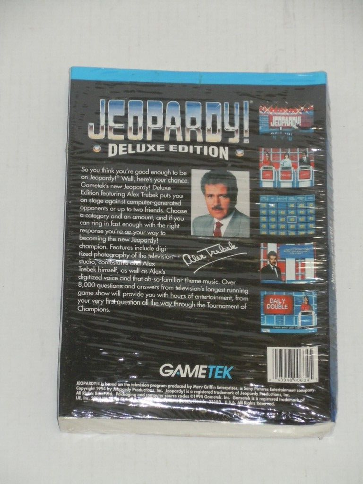 VINTAGE 1994 GAME TEK FOR WINDOWS JEOPARDY DELUXE EDITION PC GAME STILL ...