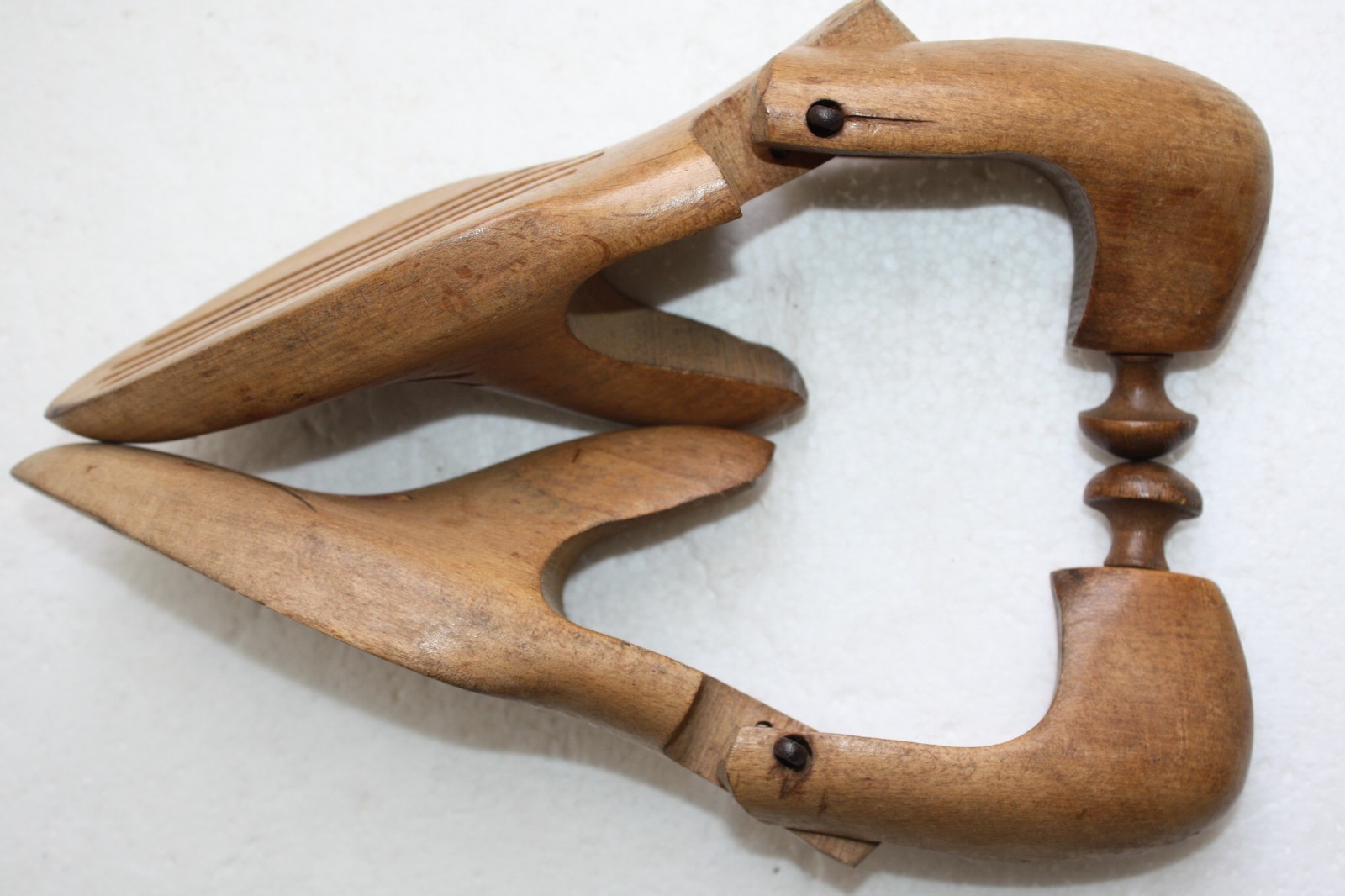 Pair of Old Antique Wooden Shoe Last Form Size 41 Shoemakers Tool Wood ...